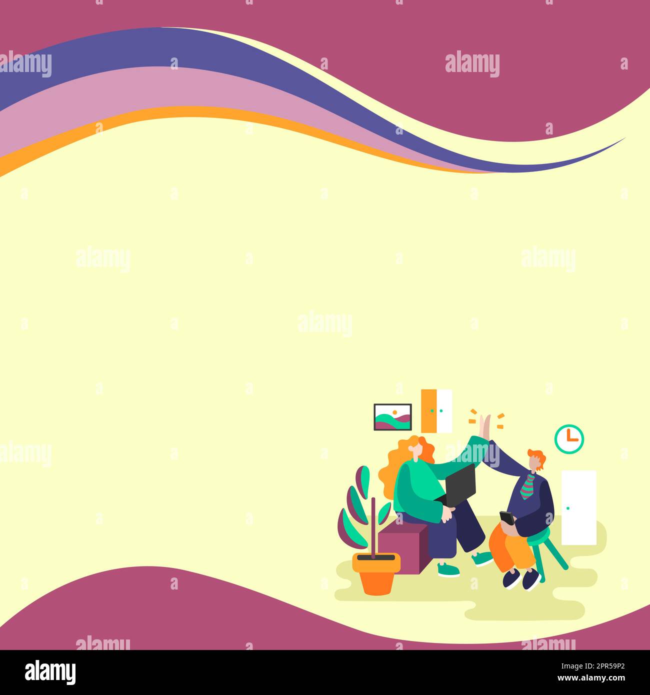 Claiming the land Stock Vector Images - Alamy