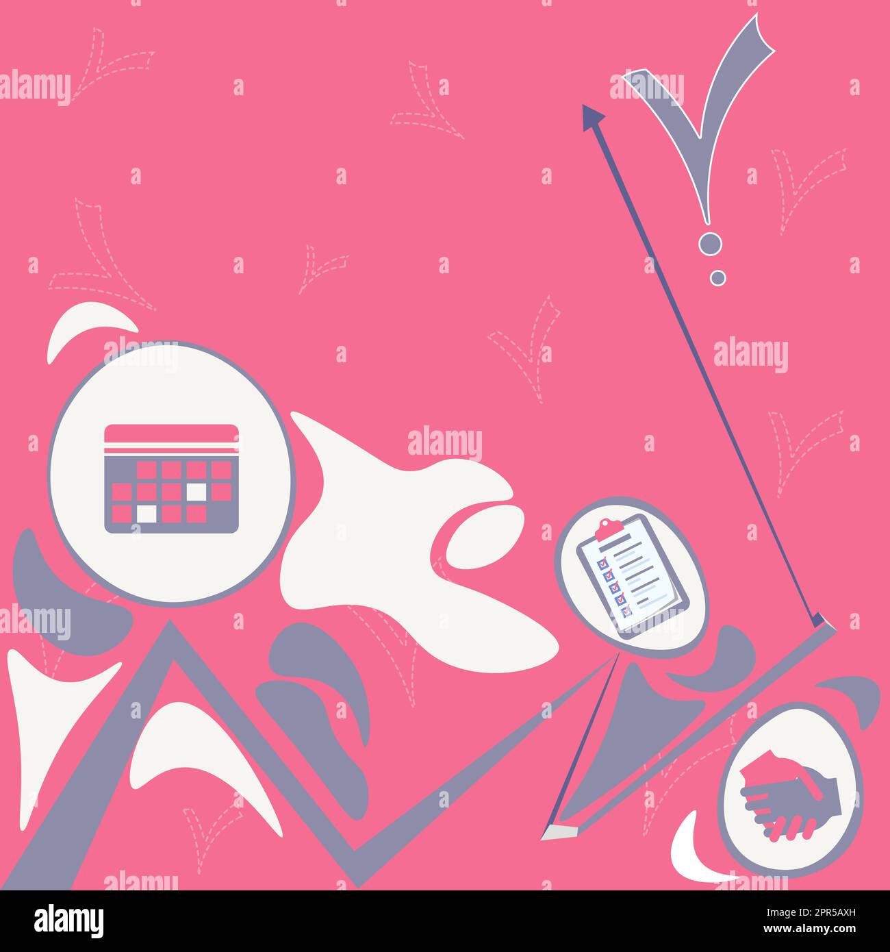 Hands Drawing In Handshake Position Showing Deal Agreement And Greeting ...