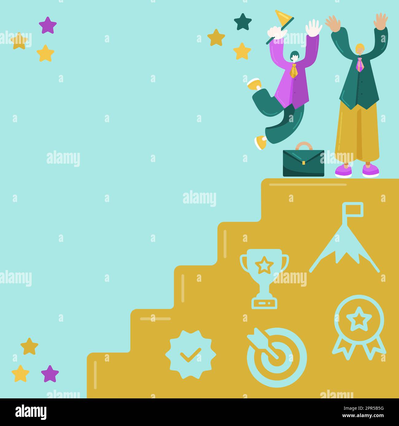 Team Accomplishment Cartoon