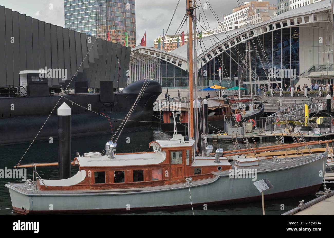 617 White cowl air vents for boat deck on display aat the Australian ...