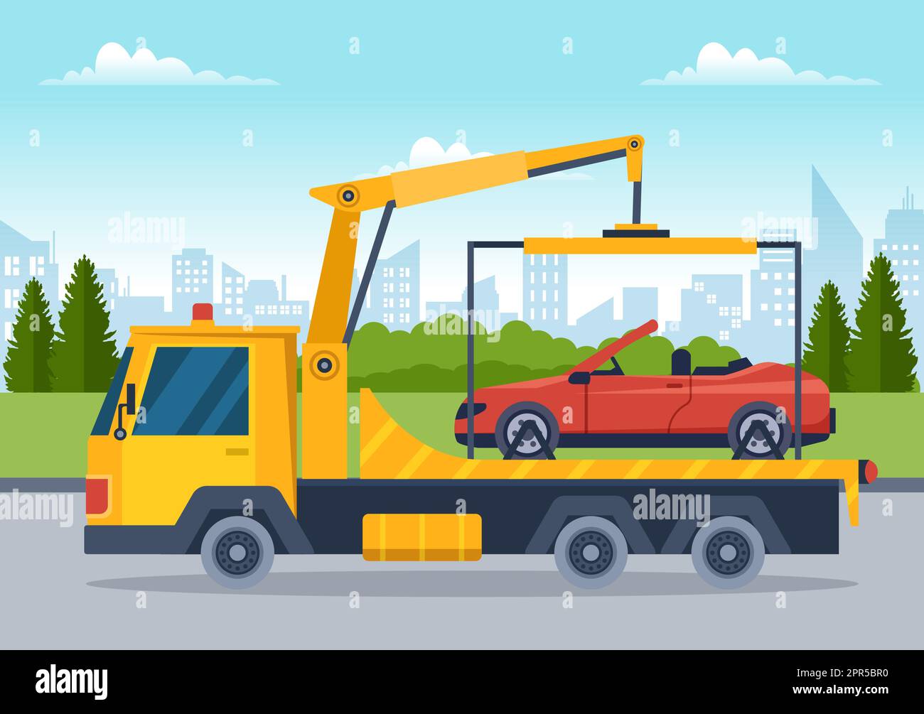 Auto Towing Car Using a Truck with Roadside Assistance Service in ...