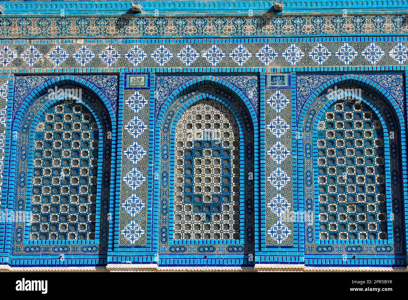 Background of colorful mosaic tiles. Ancient Arabic patterns on the ...