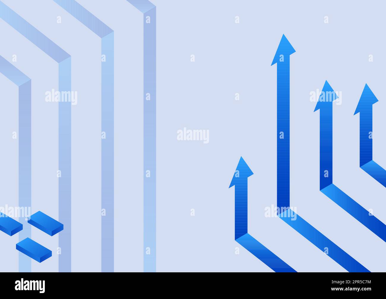 Arrow system pointing upwards symbolizing successful project completion ...