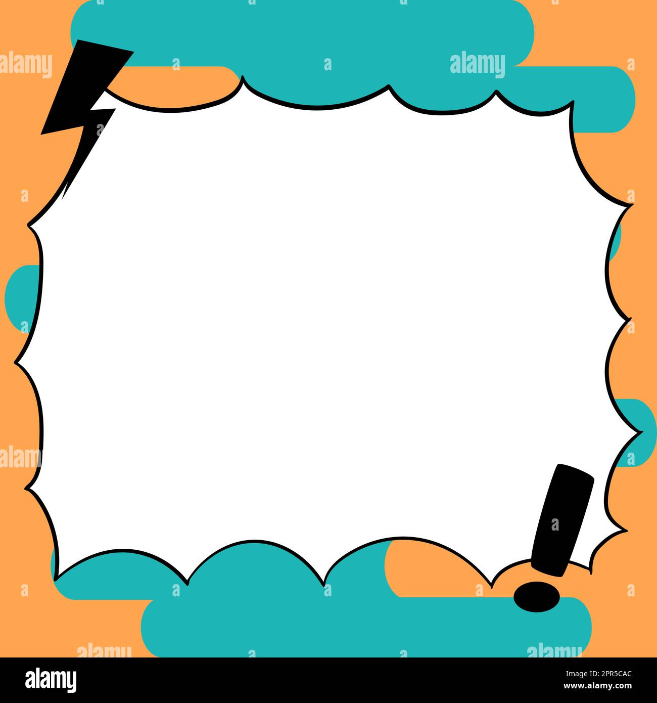 Comics Design Frames. Beautiful Photo Frame Set With Boom Bubbles For ...