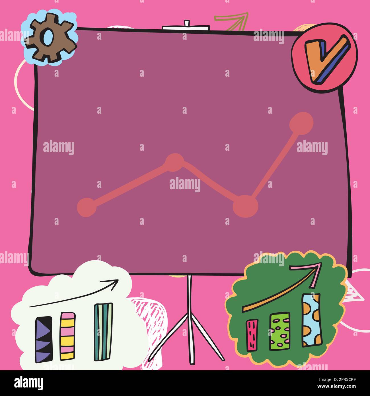 Important Messages Presented On Presentation Board With Arrows Up ...