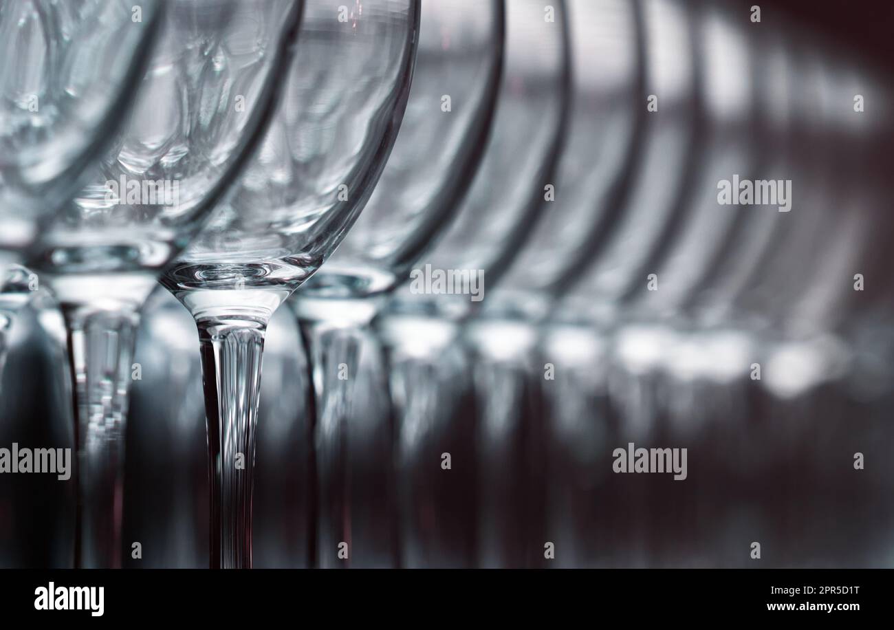 The row glasses hi-res stock photography and images - Alamy