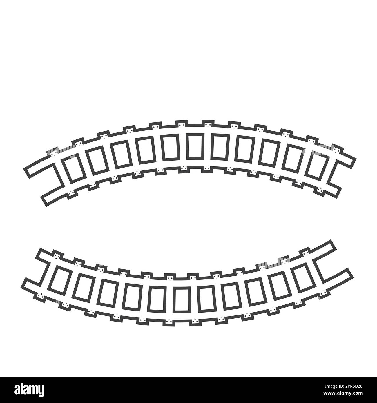 Straight railway Cut Out Stock Images & Pictures - Alamy