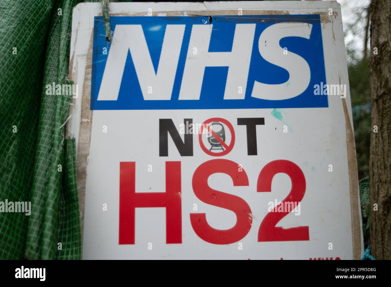 Wendover Dean, Aylesbury, UK. 20th April, 2023. The Stop HS2 protest ...