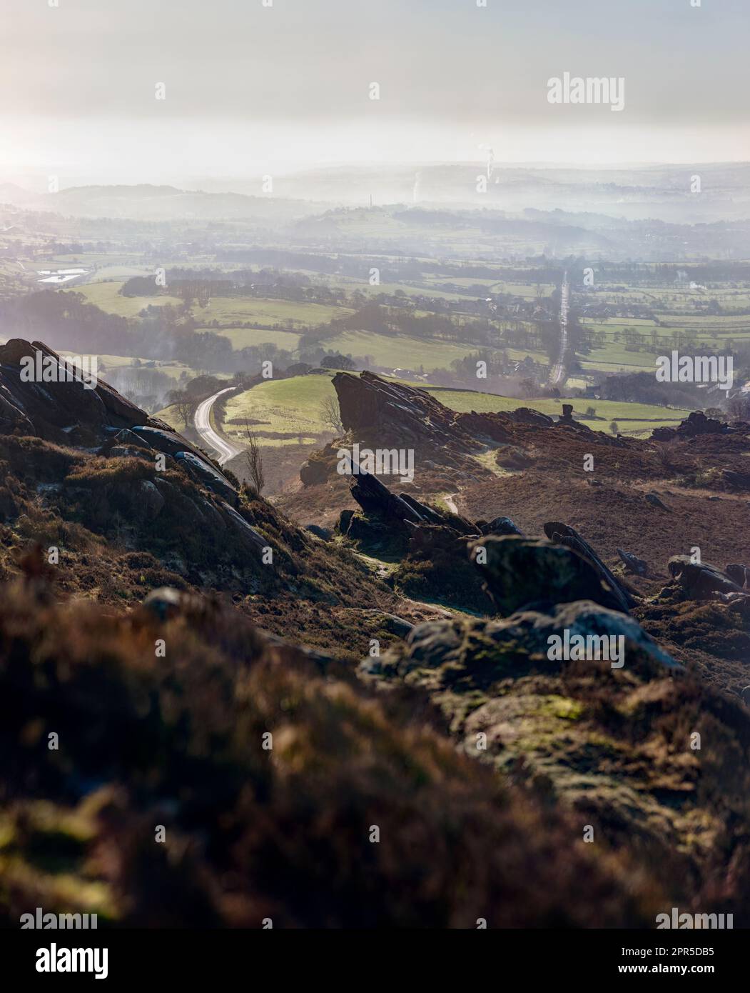 Ramshaw Rocks close to the Roaches in the Staffordshire Peak District ...