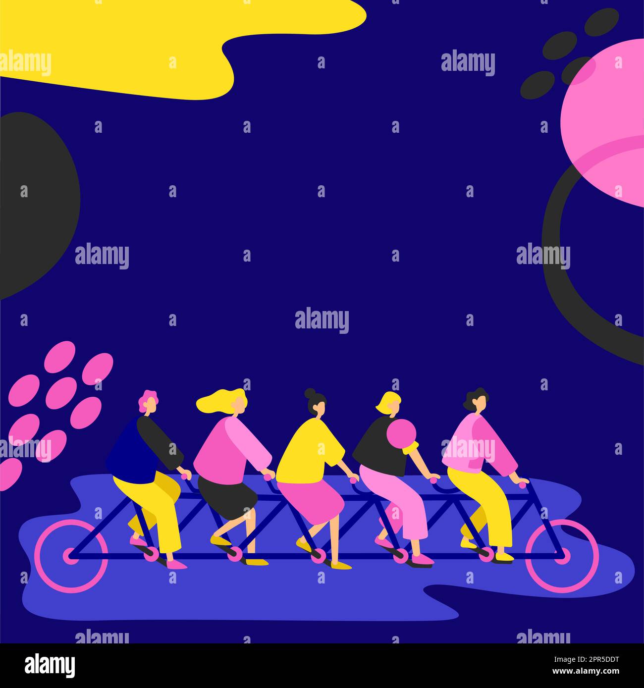 Biker crowd Stock Vector Images - Alamy