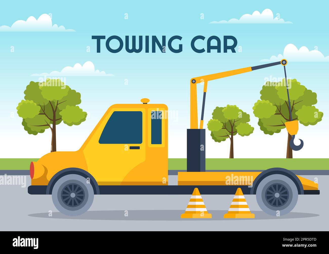 Auto Towing Car Using a Truck with Roadside Assistance Service in ...