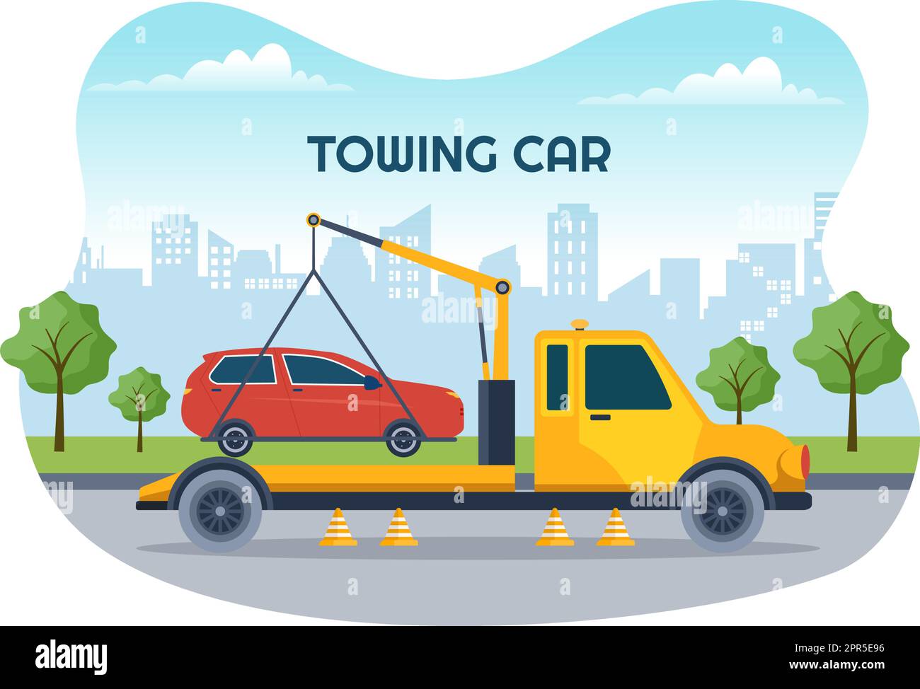 Auto Towing Car Using a Truck with Roadside Assistance Service in ...
