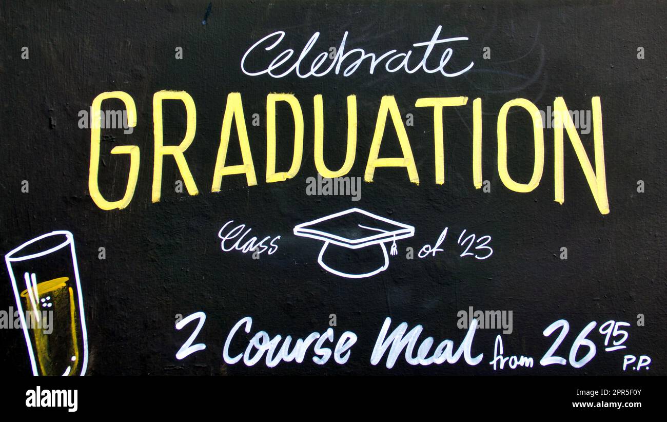 Graduation meal offer hi-res stock photography and images - Alamy