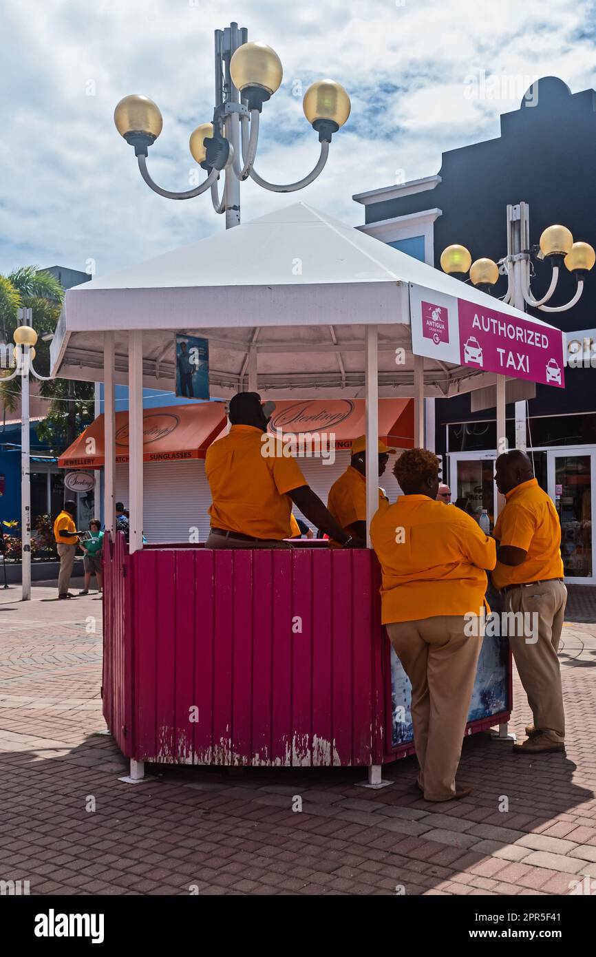 Authorized taxi station and its employees, St. John's is the capital ...