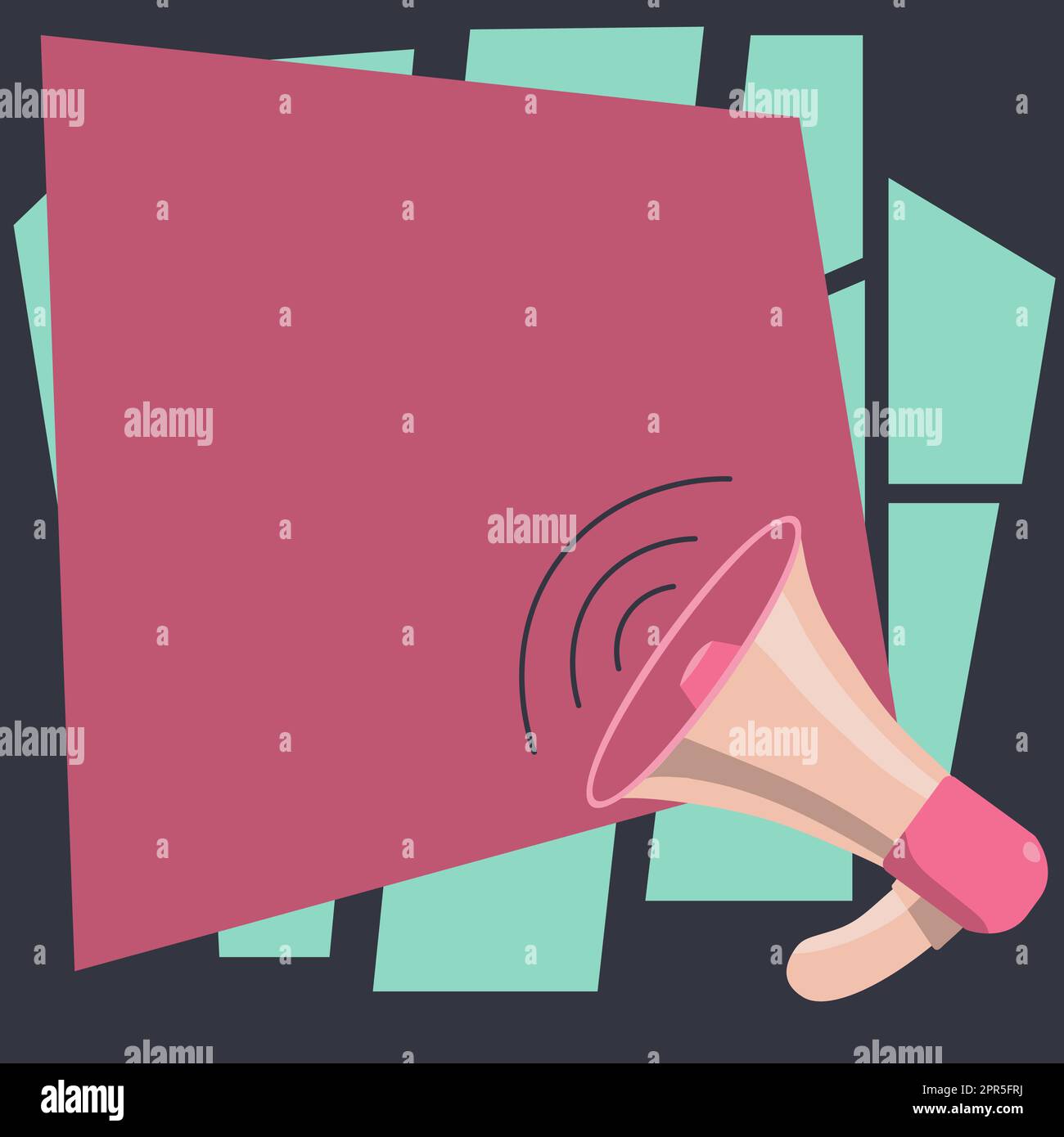 Megaphone Drawing With Conversation Bubble Showing New Announcement ...