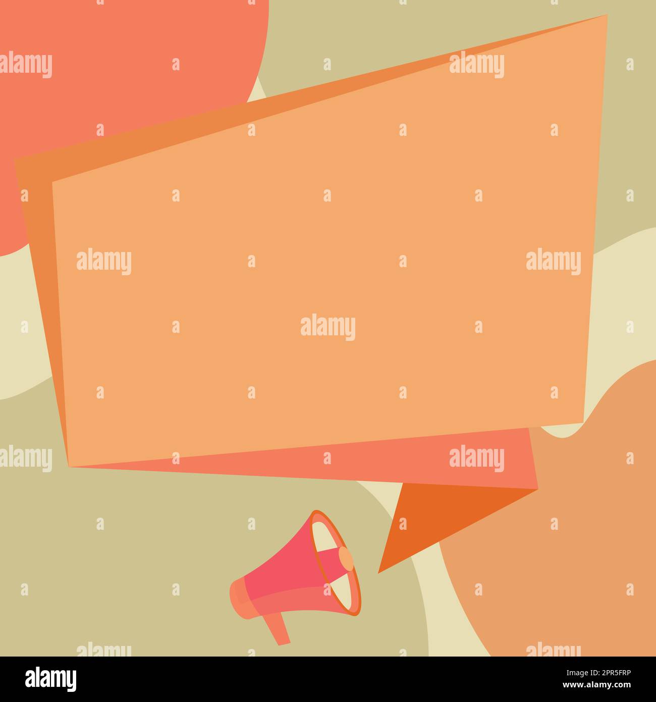 Illustration Of Loud Megaphone Speaking To Big Chat Box Making New ... Illustration Of Loud Megaphone Speaking To Big Chat Box Making New ...