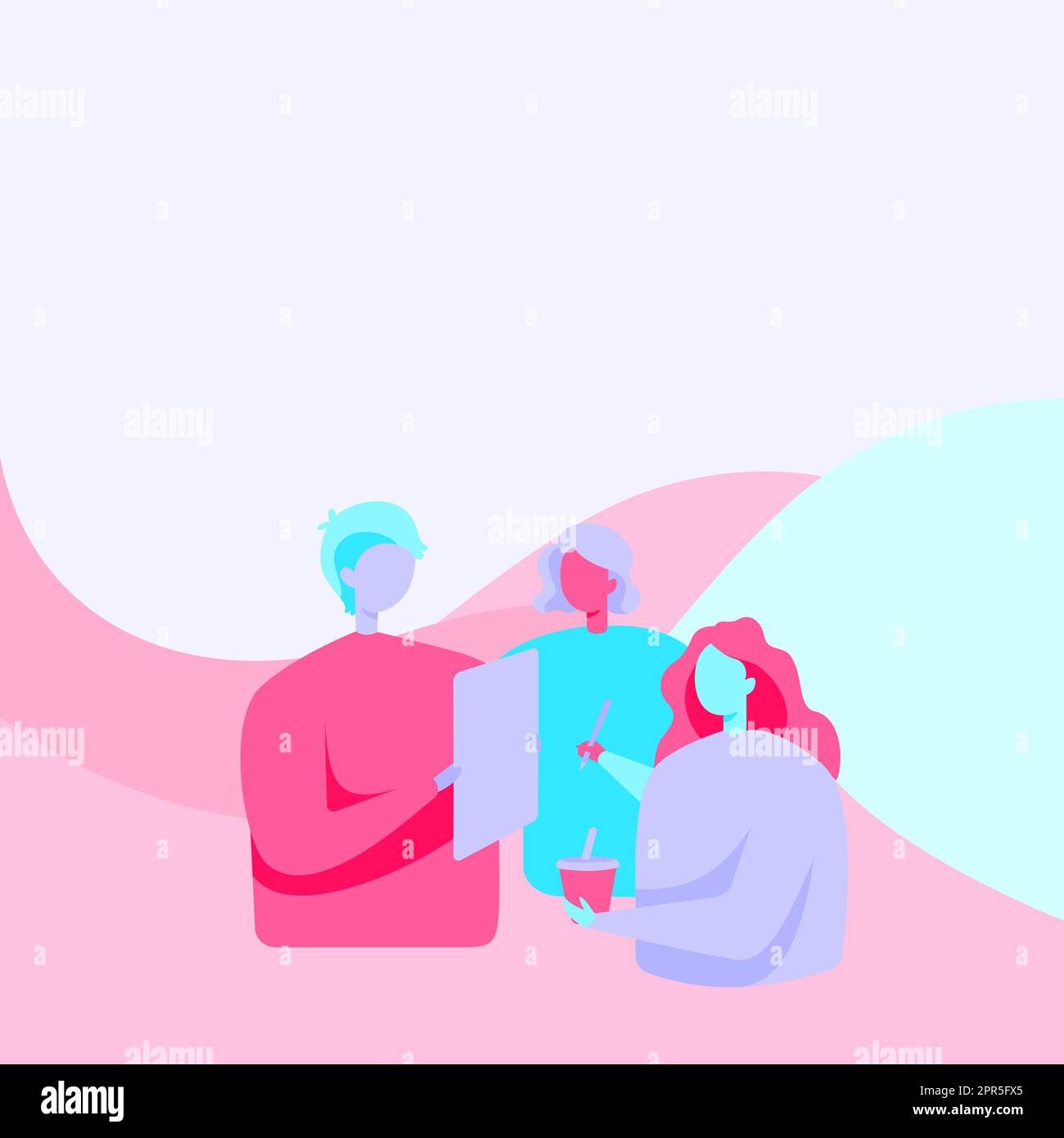 Cheerful businessman paper cup Stock Vector Images - Alamy