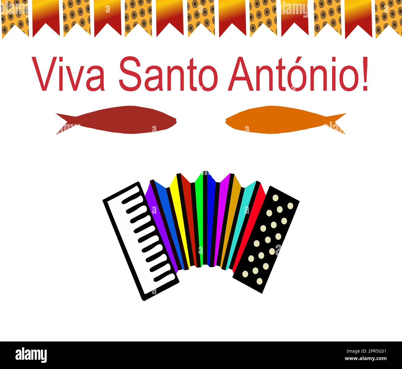 Vector illustration of the commemoration of Saint Anthony, white ...