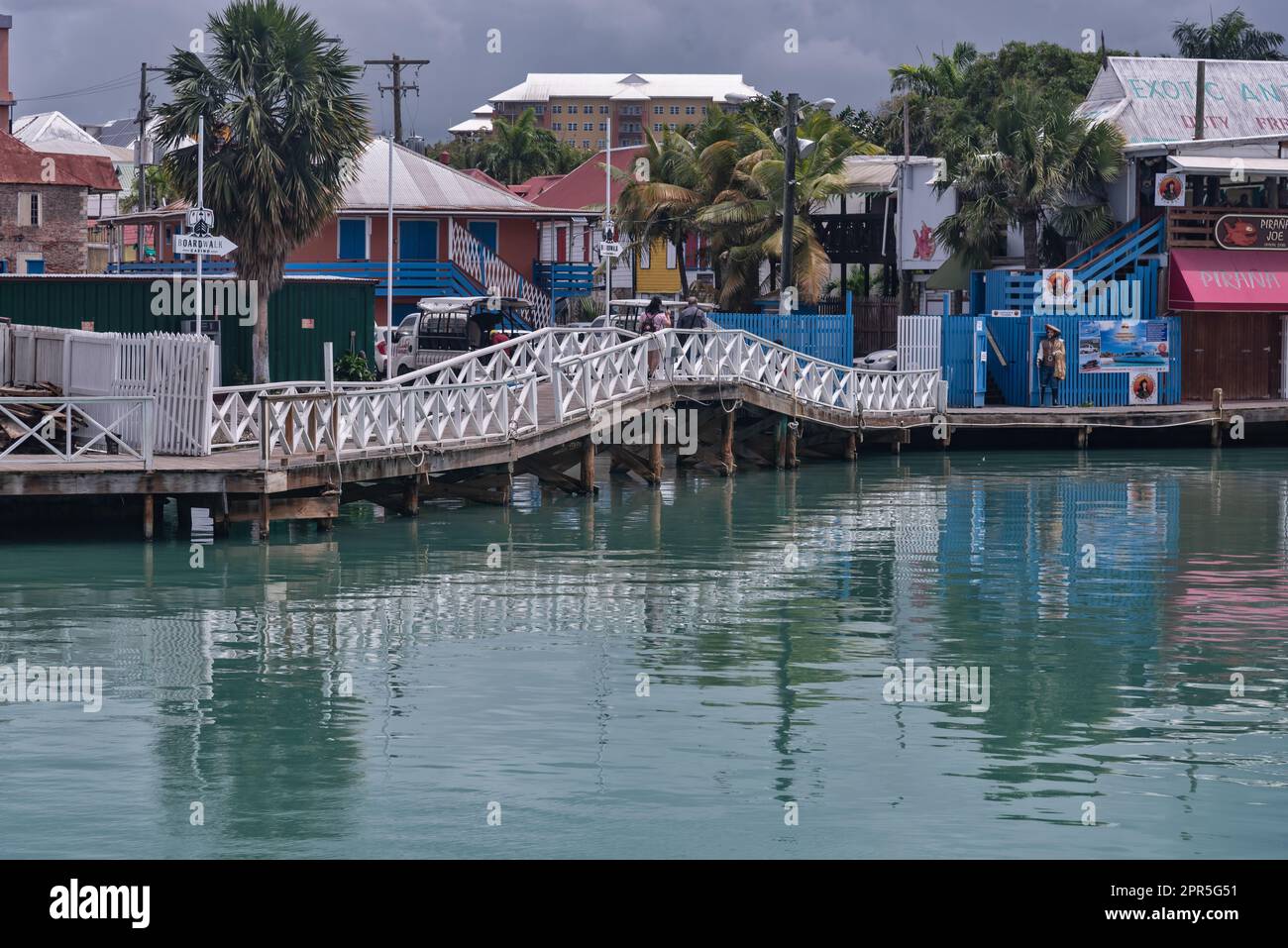 Small white bridge, St. John's is the capital and largest city of ...