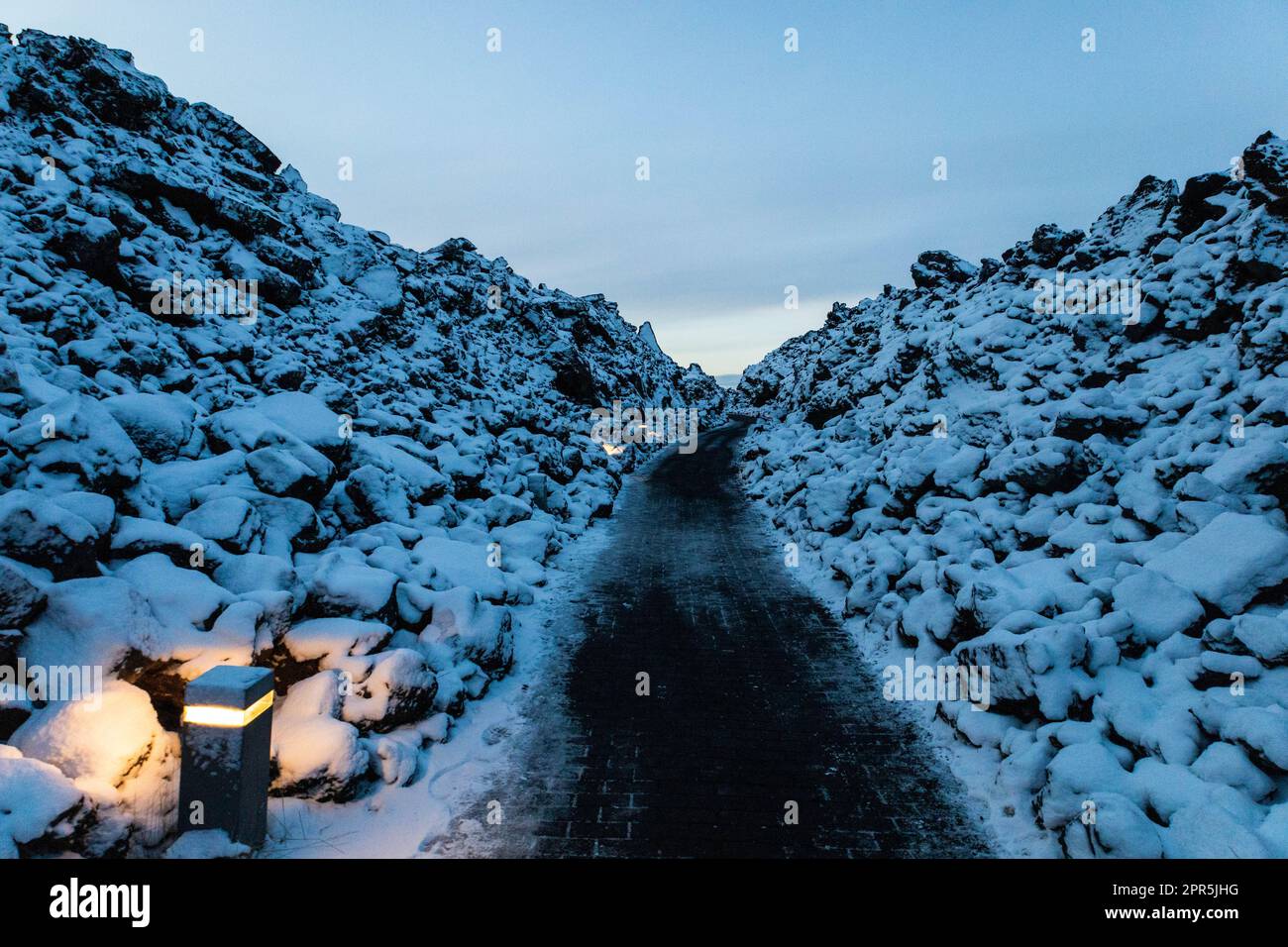 Leaving the blue lagoon Stock Photo - Alamy