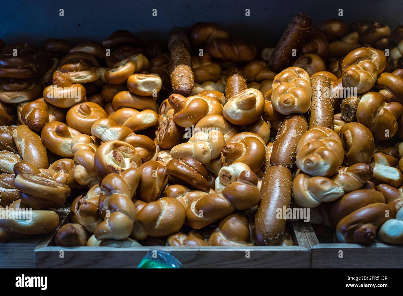 Rolls and bread in a bakers Israel Tel Aviv Stock Photo - Alamy