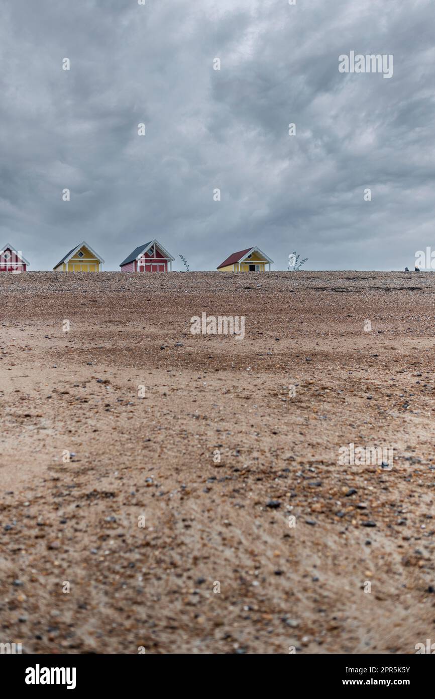 Abstract view of the beach huts hi-res stock photography and images - Alamy