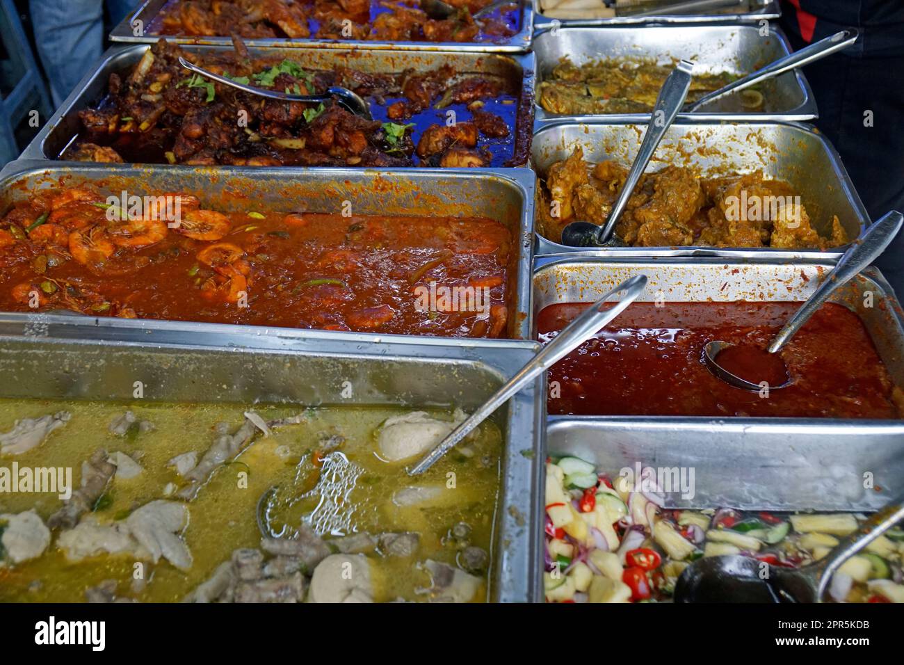 traditional food stall in the streets of cebu city at the philippines ...