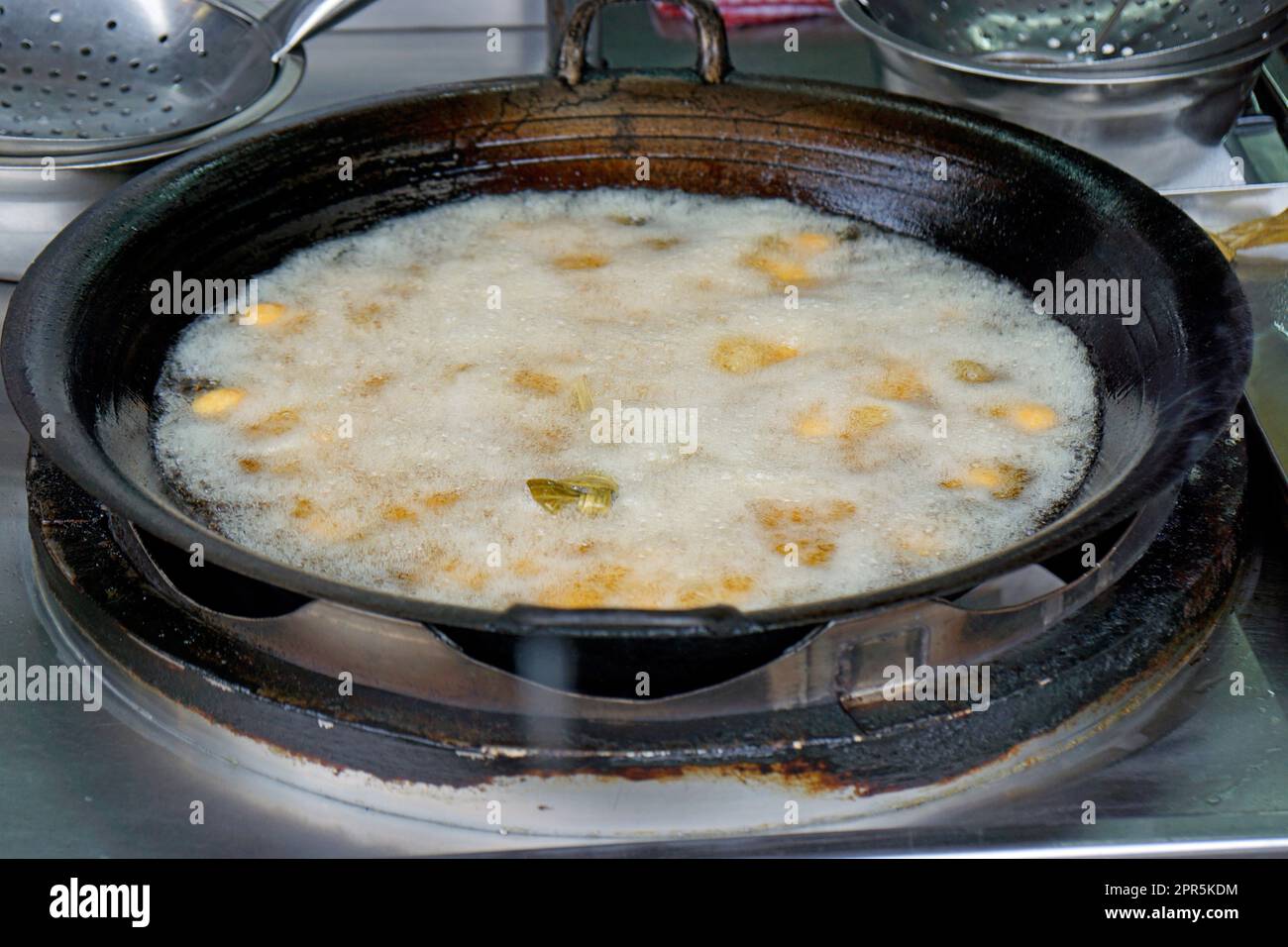traditional food stall in the streets of cebu city at the philippines ...