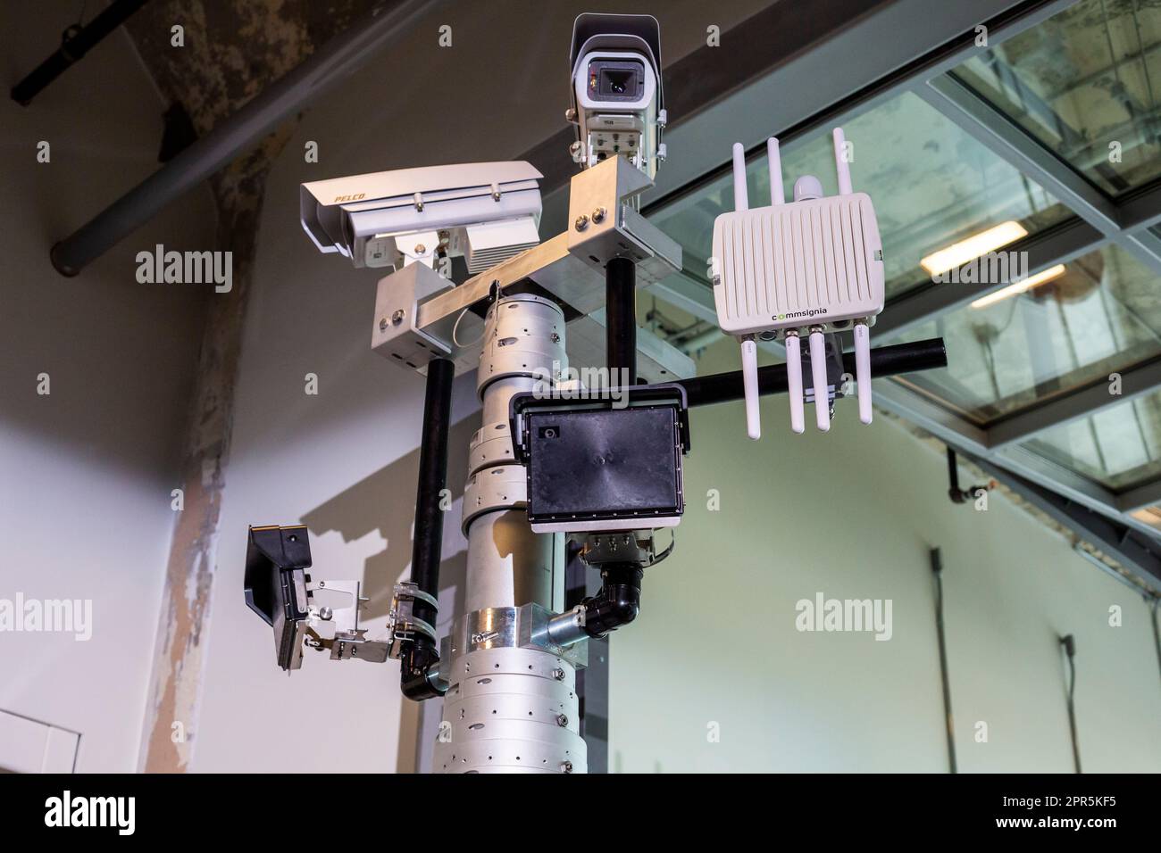 Detroit, Michigan, USA. 25th Apr, 2023. Cavnue showed sensors it is ...