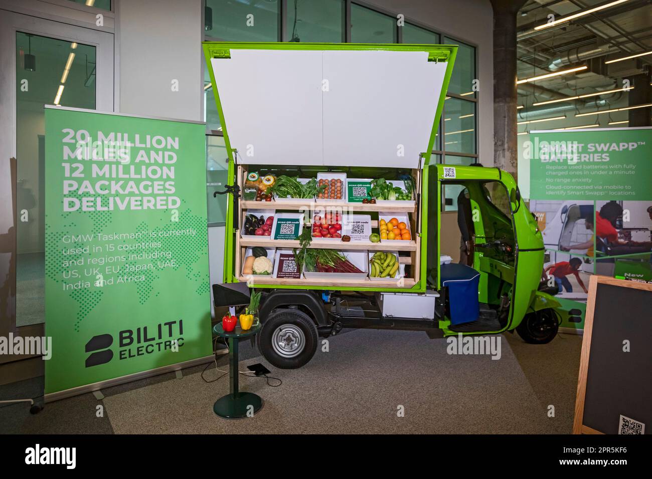 Detroit, Michigan, USA. 25th Apr, 2023. Biliti Electric displayed its ...