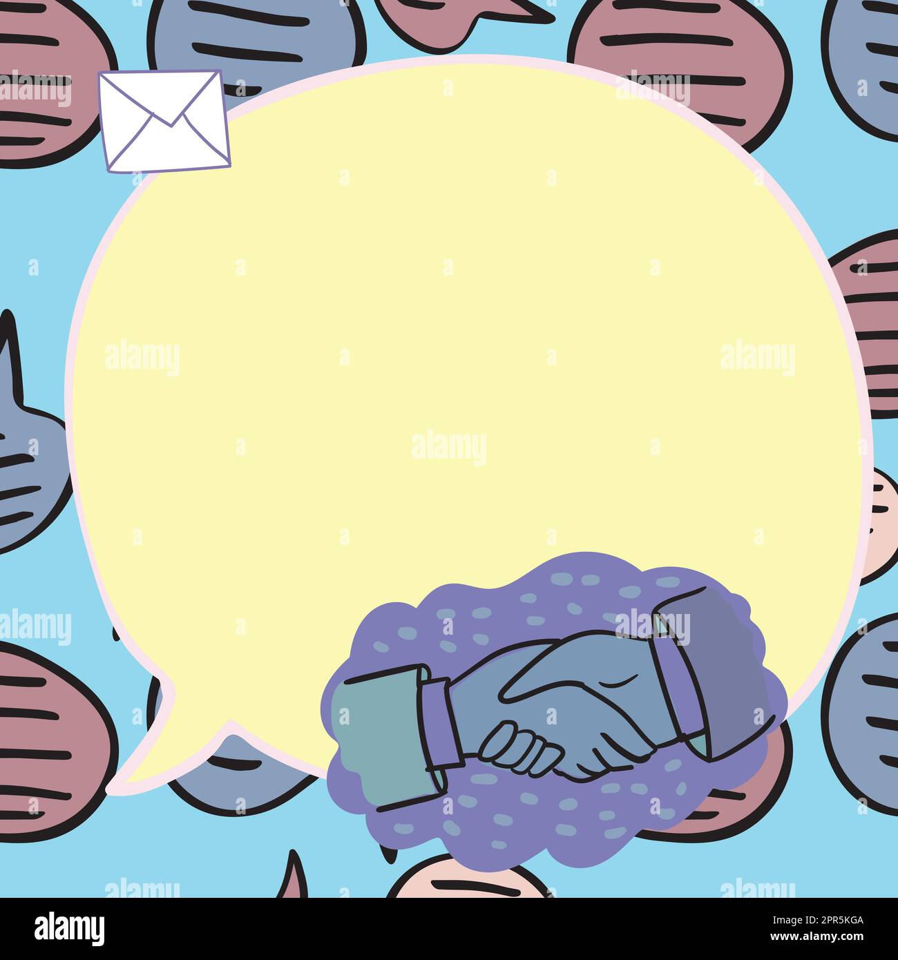 Two Colleagues Shaking Hands Congratulating Successful Teamwork ...