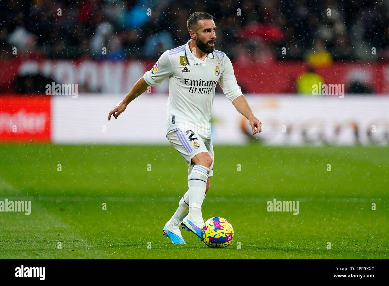 Daniel Carvajal of Real Madrid during the La Liga match between Girona ...