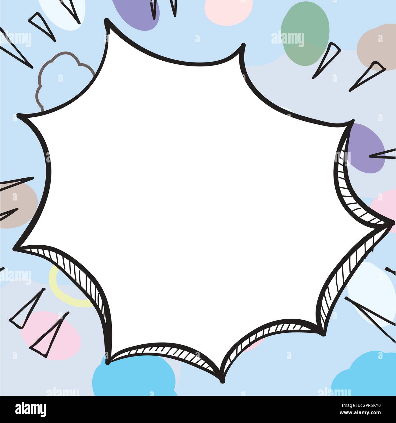 Comics Design Frames. Beautiful Photo Frame Set With Boom Bubbles For ...