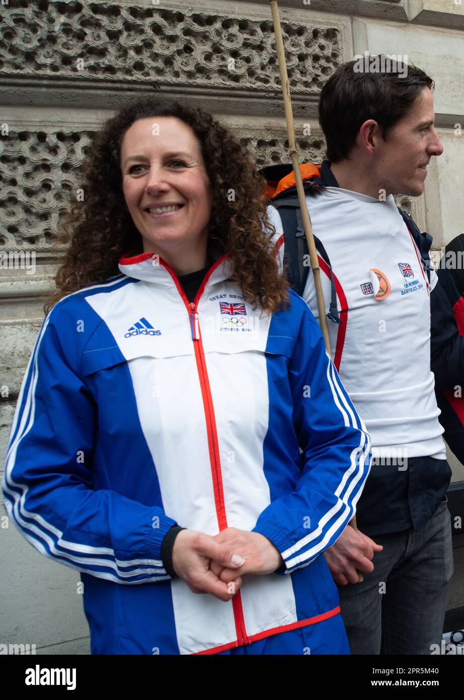 Westminster, London, UK. 21st April, 2023. Team GB Sailor, Laura ...