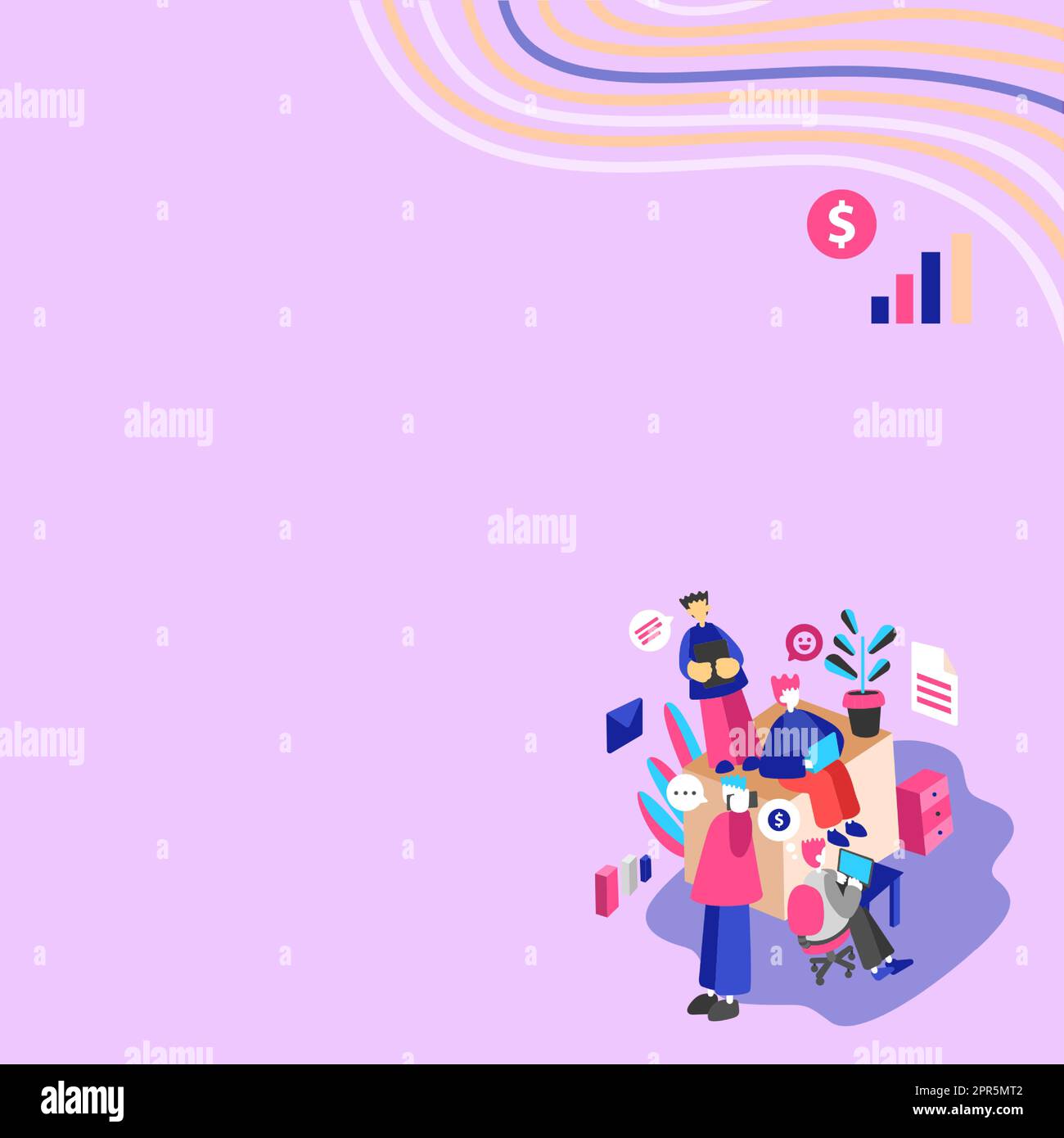 Two smiling friends holding Stock Vector Images - Alamy