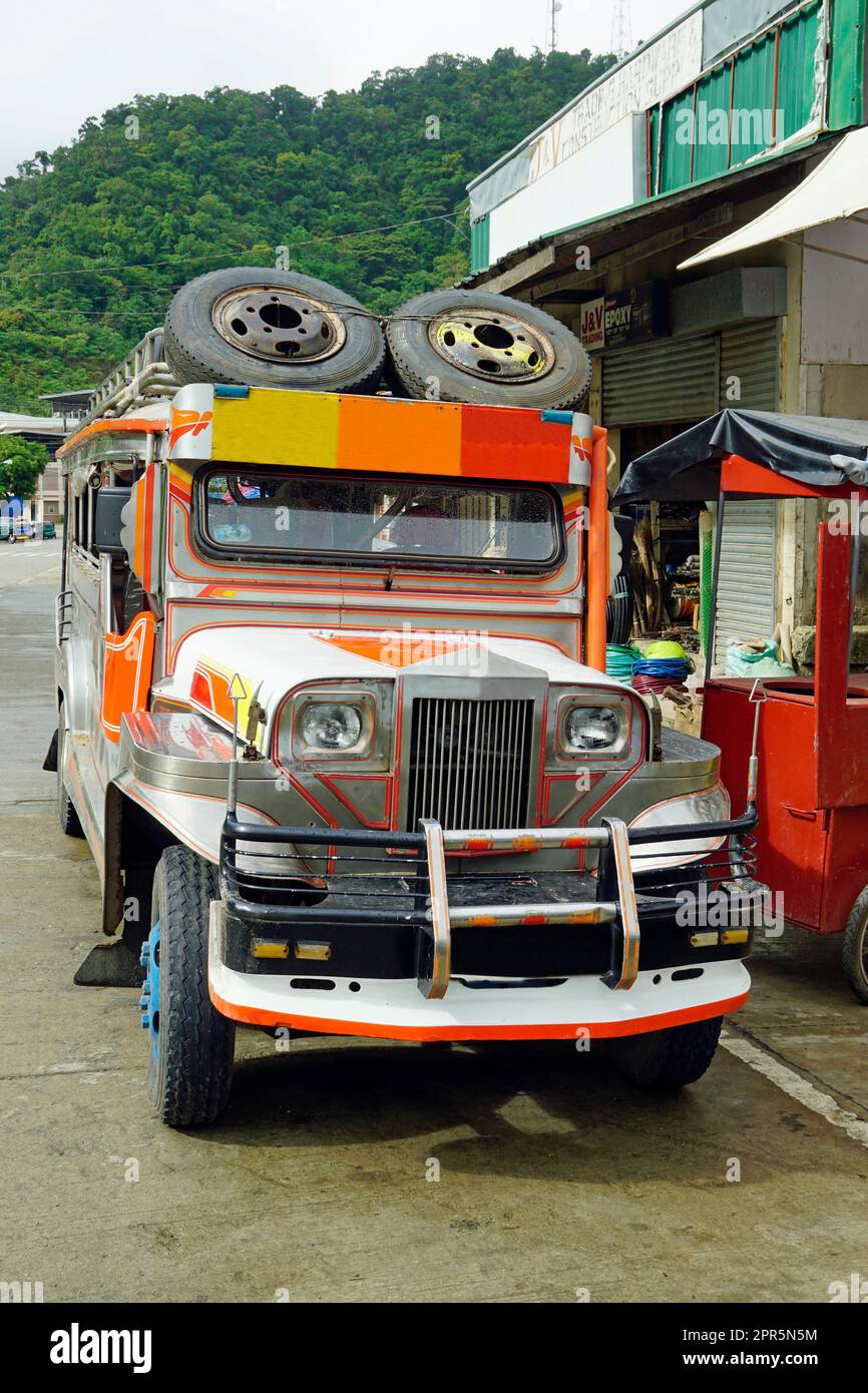 traditional colorful jeepney on cebu island at the philippines Stock ...