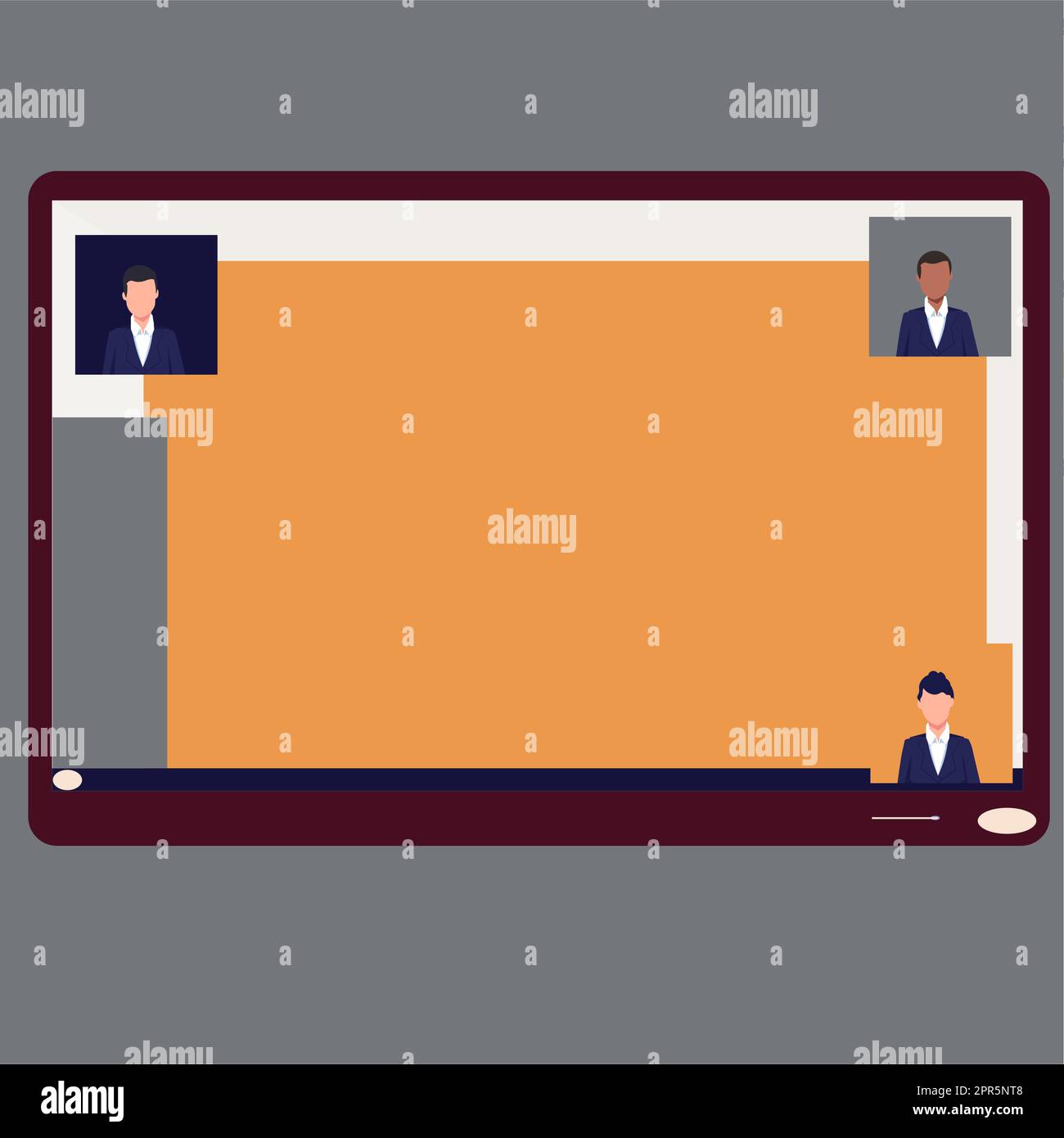 Illustration Of Couple Presenting New Amazing Ideas Holding Notes ...