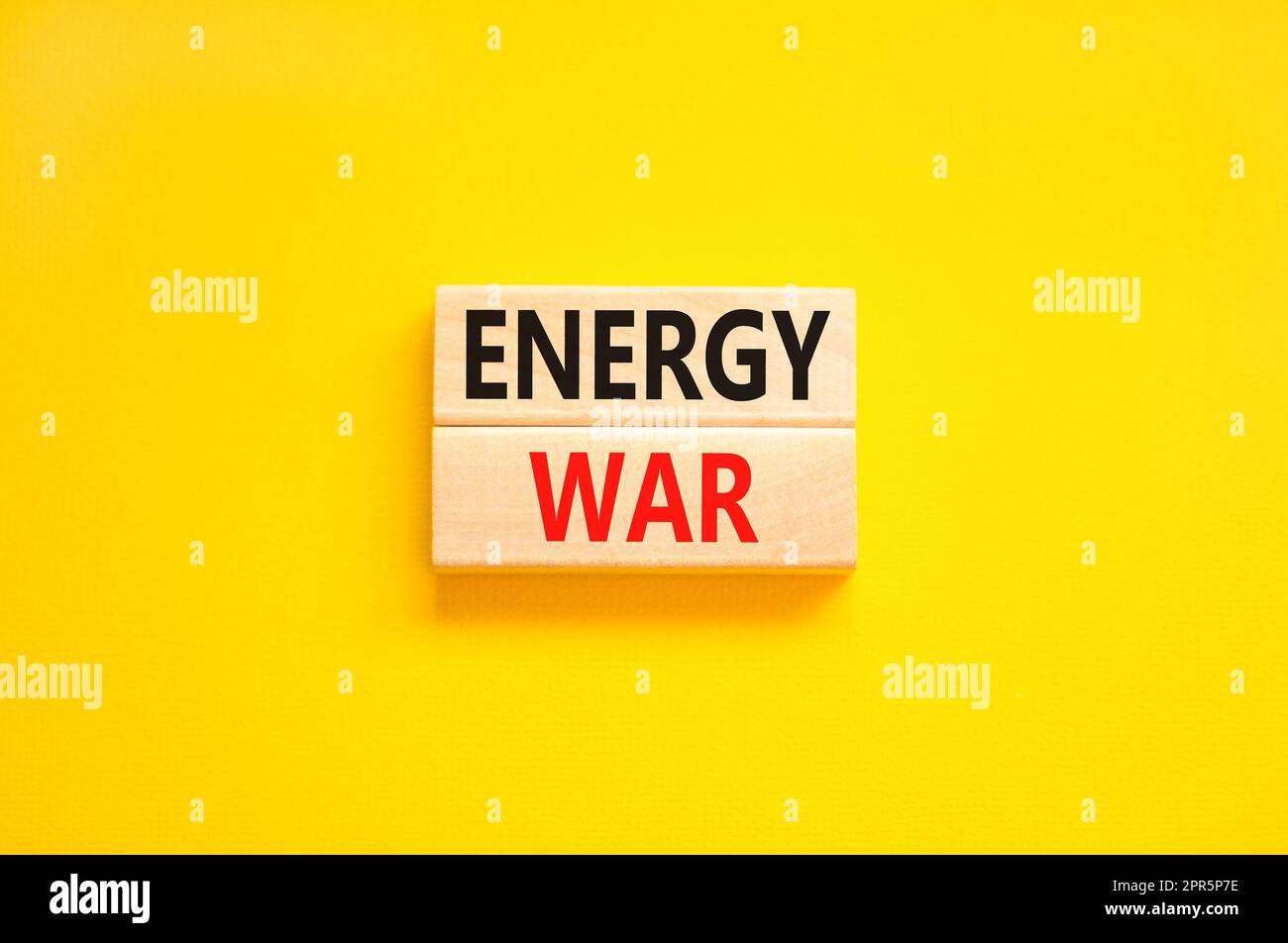 Energy war symbol. Concept words Energy war on beautiful wooden block ...