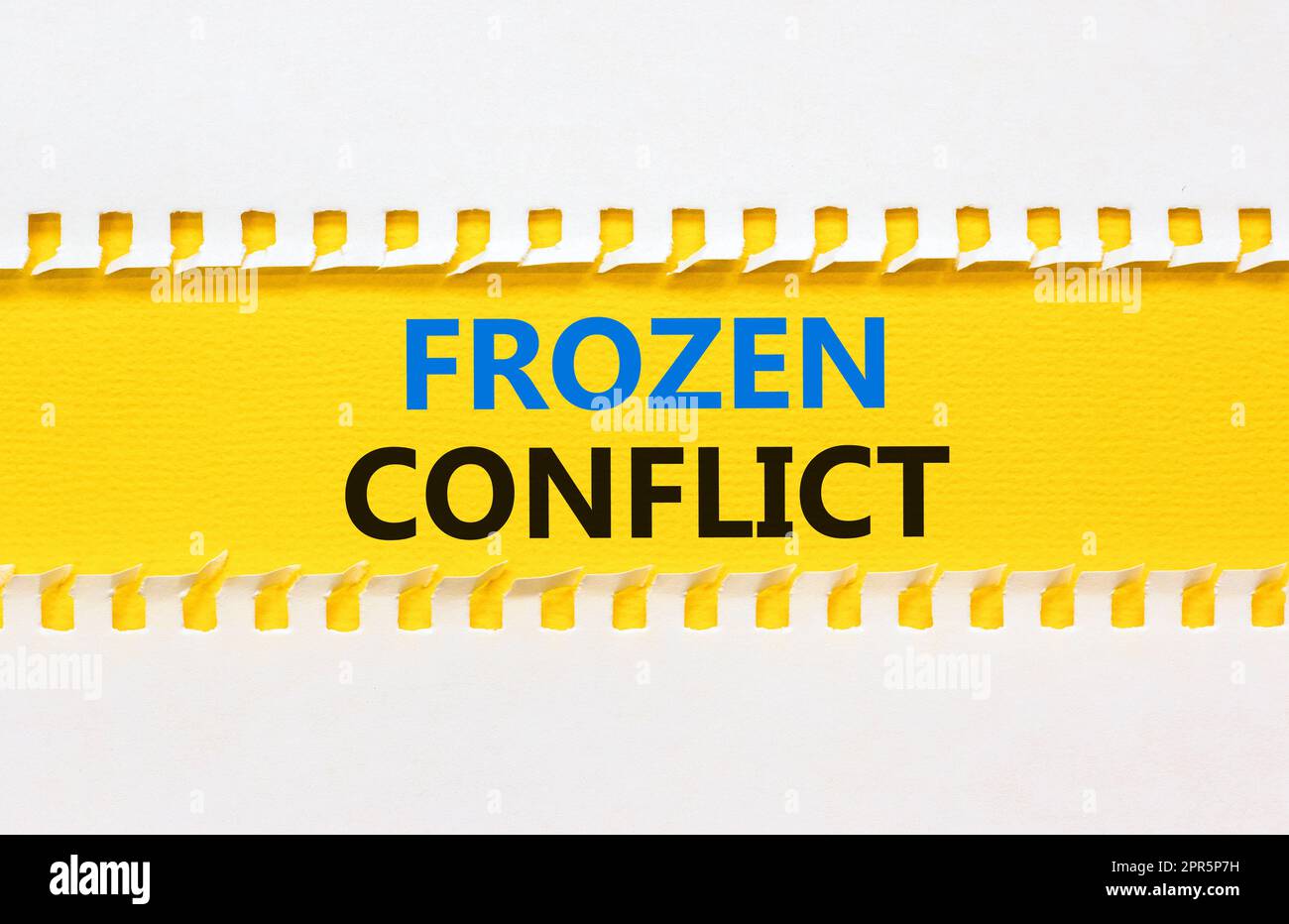 Frozen conflict symbol. Concept words Frozen conflict on beautiful ...