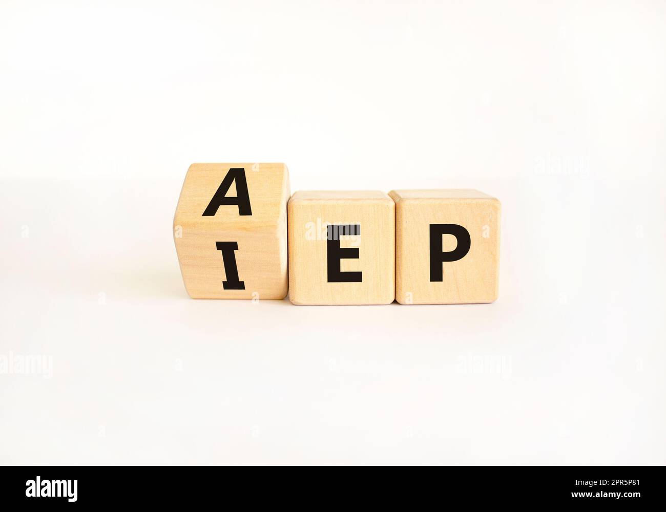 AEP or IEP symbol. Concept words AEP annual enrollment period IEP ...