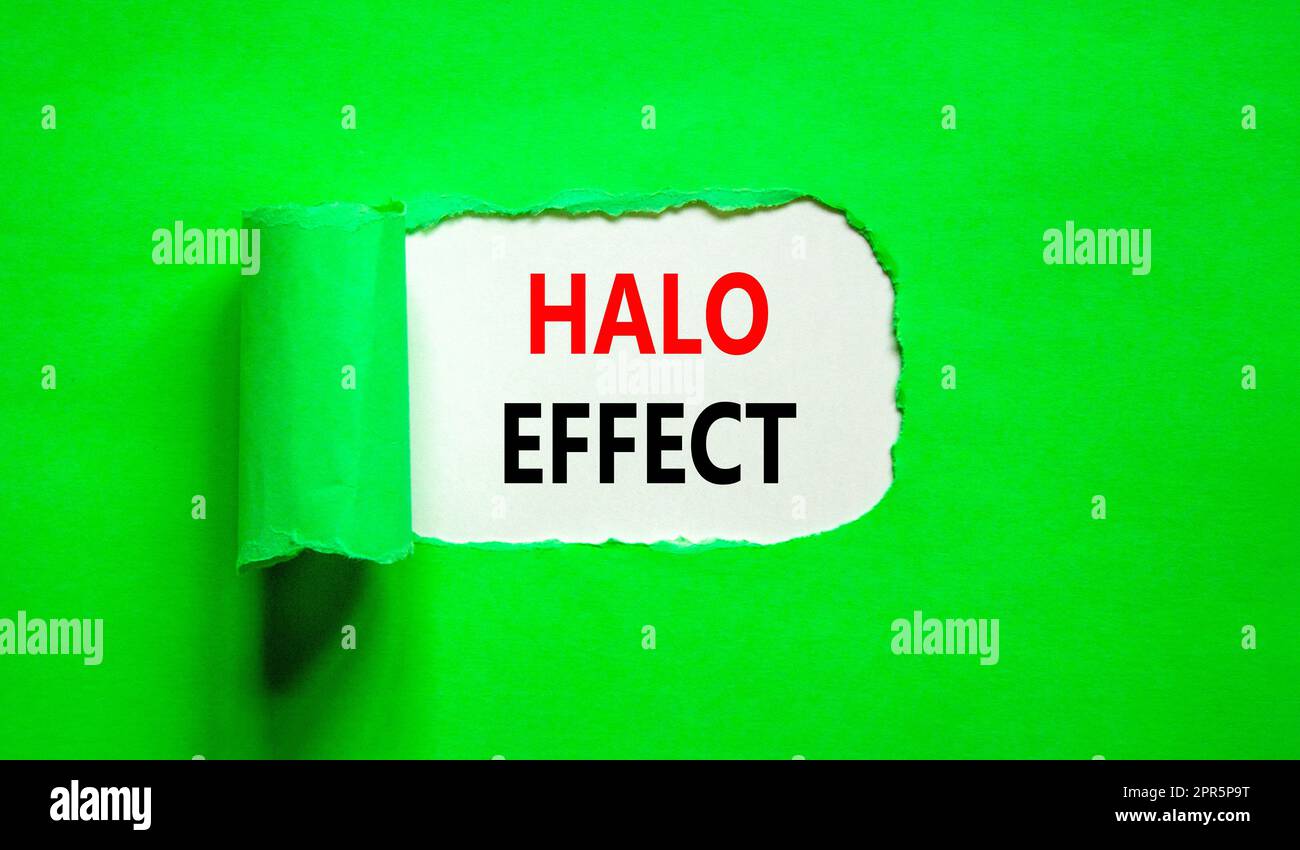 Halo effect and psychological symbol. Concept words Halo effect on ... Halo effect and psychological symbol. Concept words Halo effect on ...
