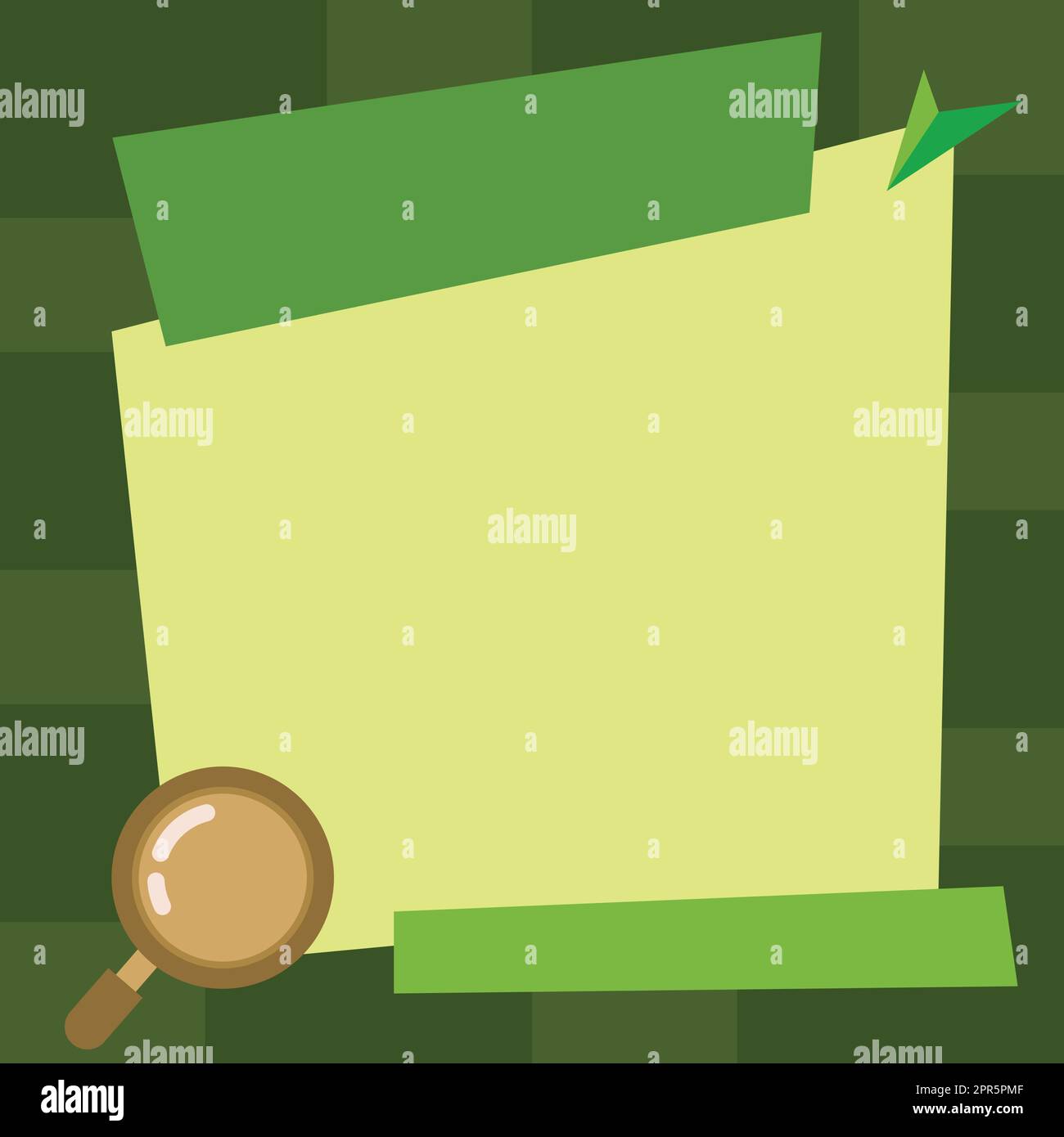 Magnifying Glass Drawing Searching New Hidden Evidence In Big Blank ...