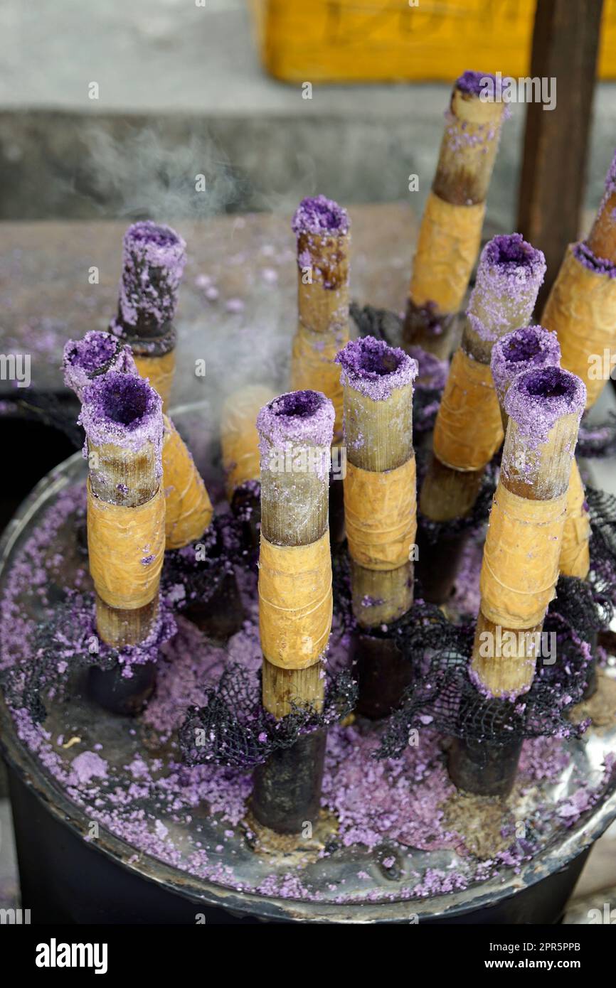 traditional food stall in the streets of cebu city at the philippines ...