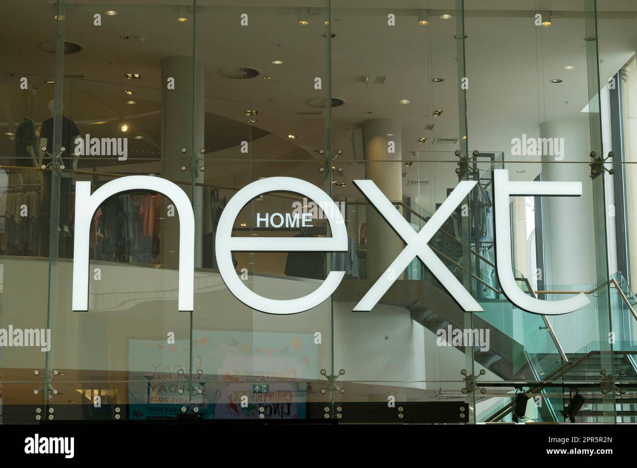 Next clothing and homeware store sign in Waterside shopping centre ...