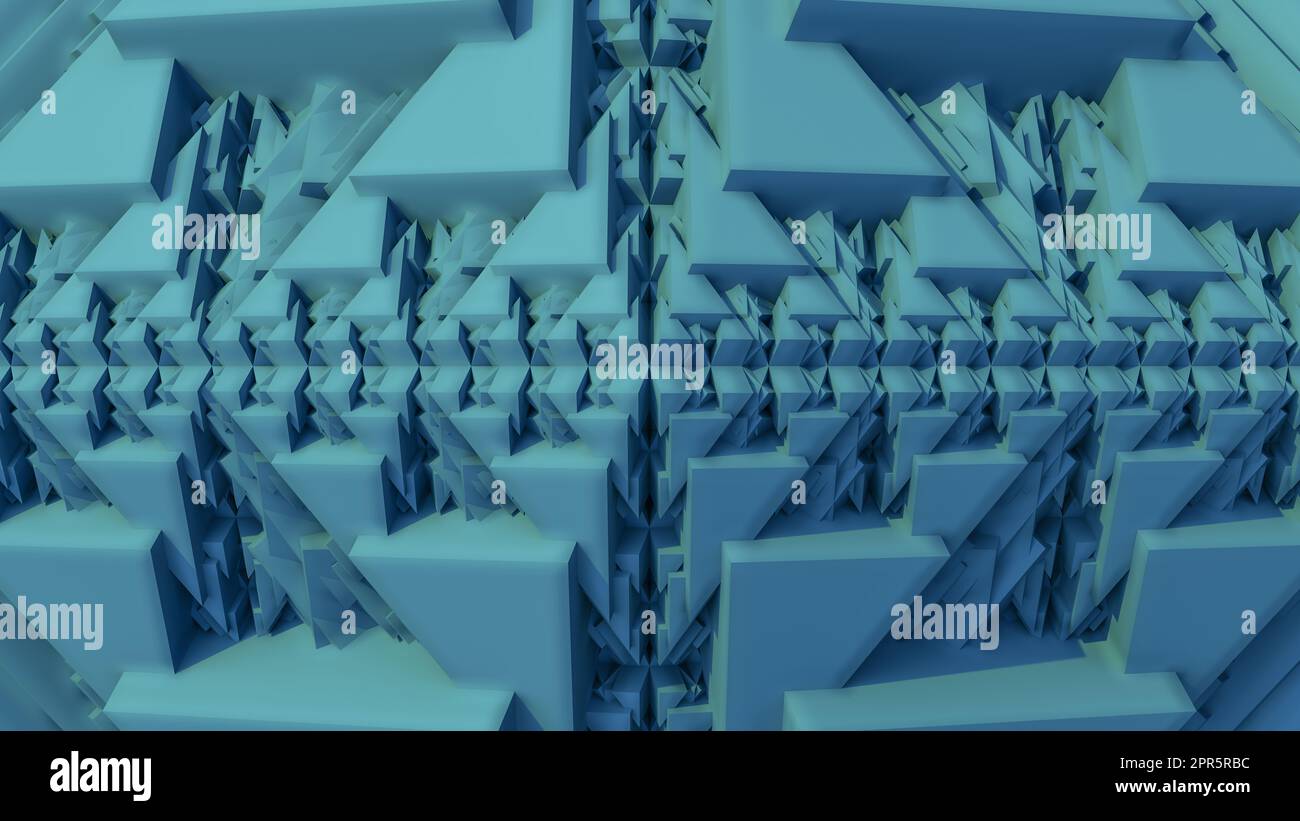 fractal psychedelic triangles star shape symmetric centered pattern 3D ...