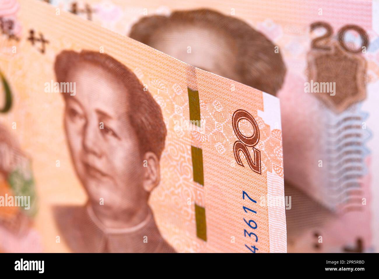 Chinese money - 20 Yuan - business background Stock Photo - Alamy