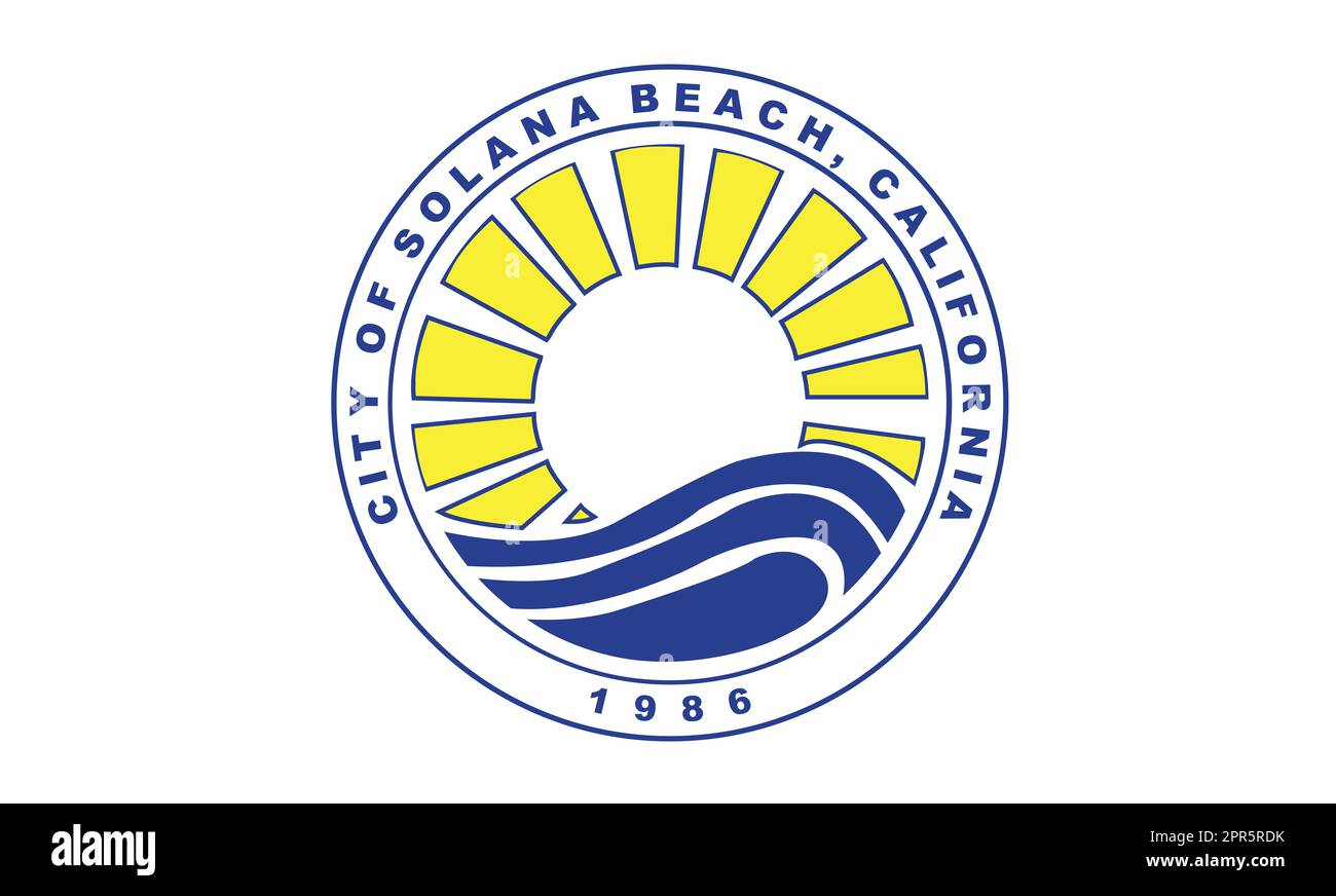 The flag of the city of Solana Beach California USA Stock Photo - Alamy