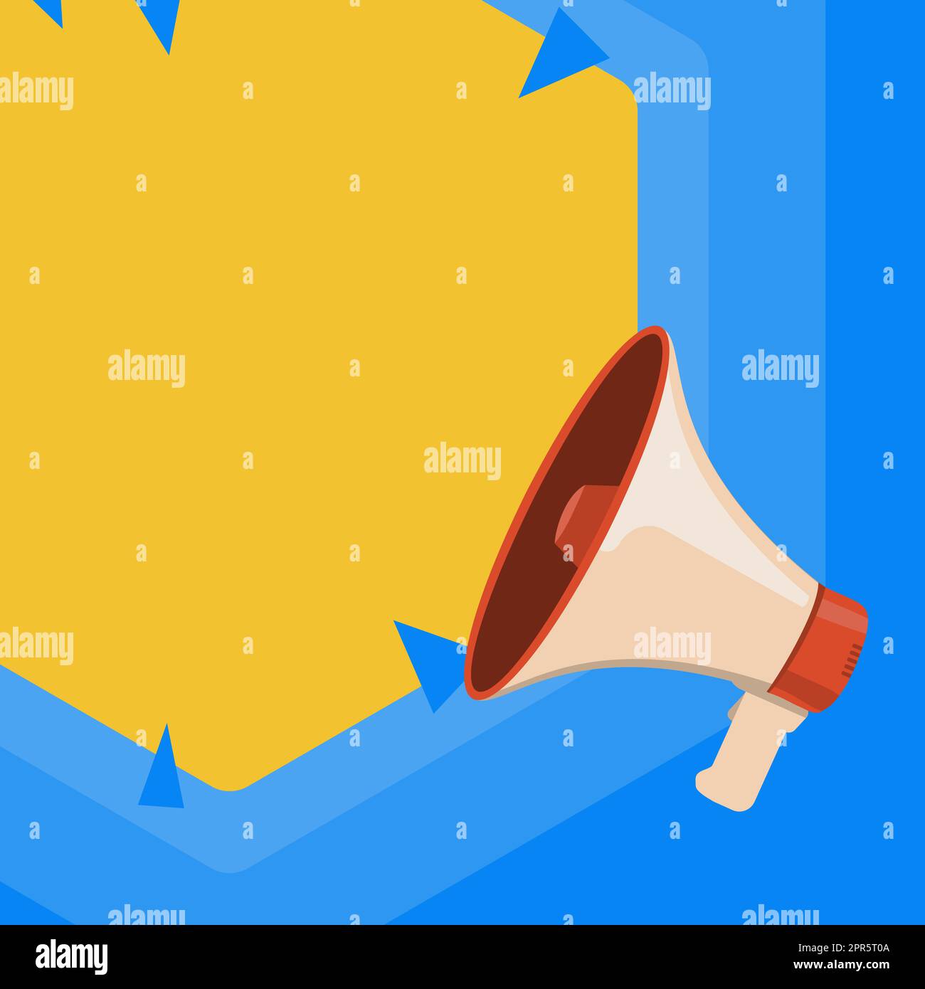 Megaphone Drawing With Conversation Bubble Showing New Announcement ...