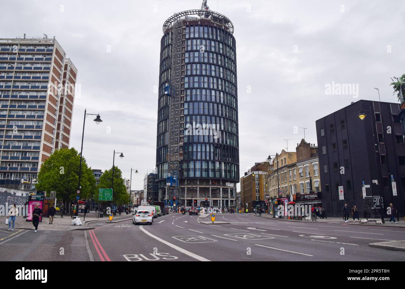 London, UK, 26th April 2023. Artotel London Hoxton under construction ...