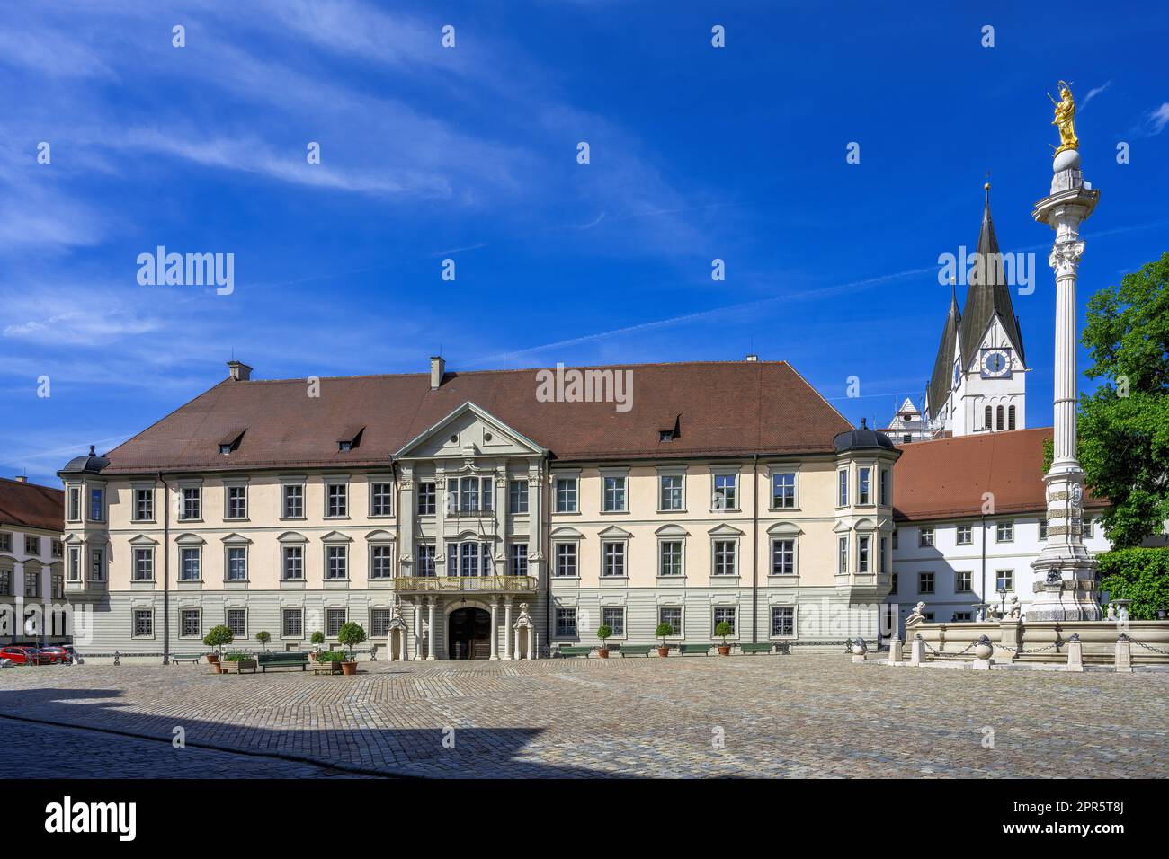 Historic Residenz square and the cathedral of Eichstätt Stock Photo - Alamy